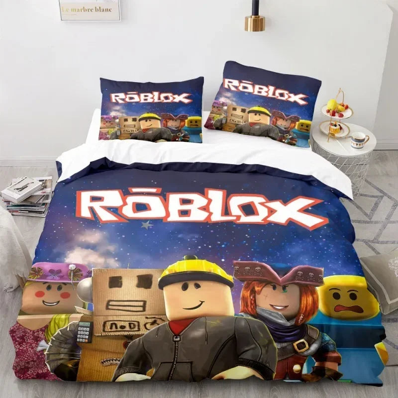 Roblox™ Kids Bedding Set – Colorful Game-Inspired Quilt Cover & Sheet ...