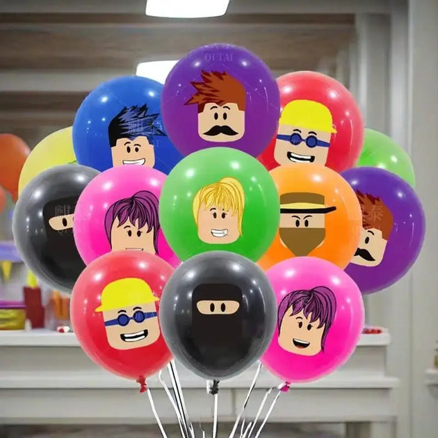 Roblox™ 21-Pack – Roblox-Themed 12-Inch Party Balloons for Birthdays ...