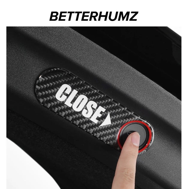 Carbon Fiber Car Rear Trunk Switch Button Sticker for Tesla Model 3 Y ...