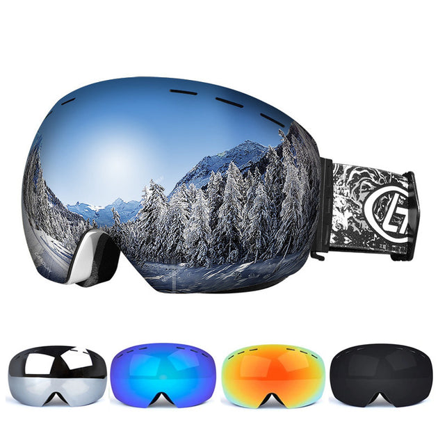 Ski Goggles Double Layers UV Anti-fog Big Ski Mask Glasses — GoBliss