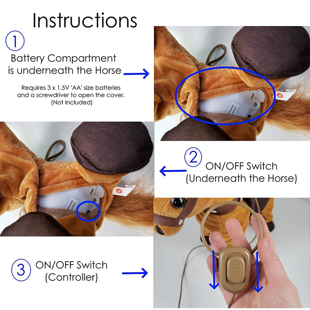 Electronic Interactive Horse Walk Along Horse with Remote Control Leas ...