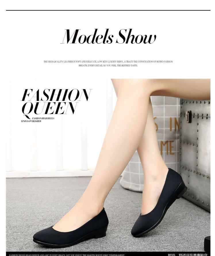 Women Ballet Sweet Loafers Slip On Wedges Shoes — GoBliss