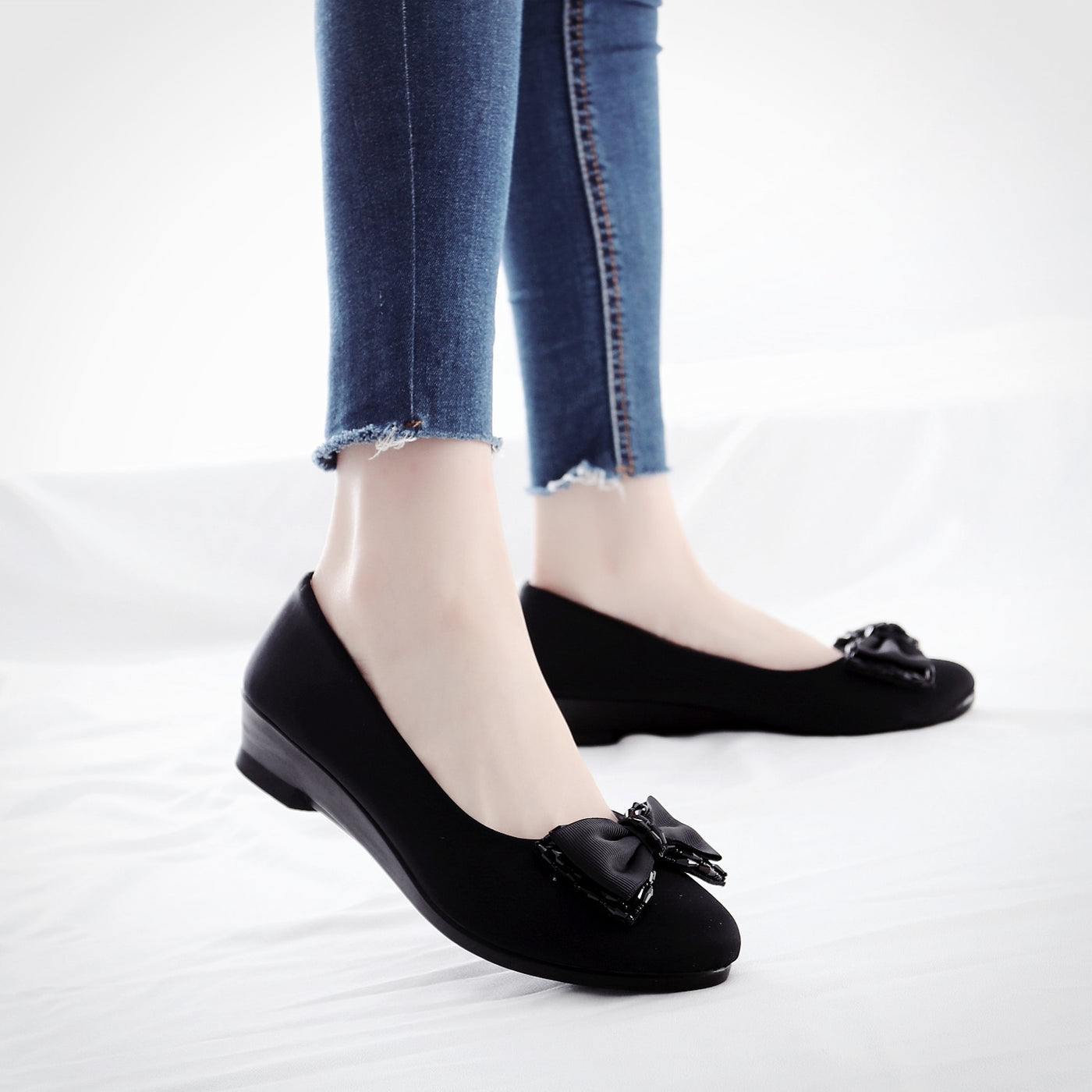Women Ballet Sweet Loafers Slip On Wedges Shoes — GoBliss