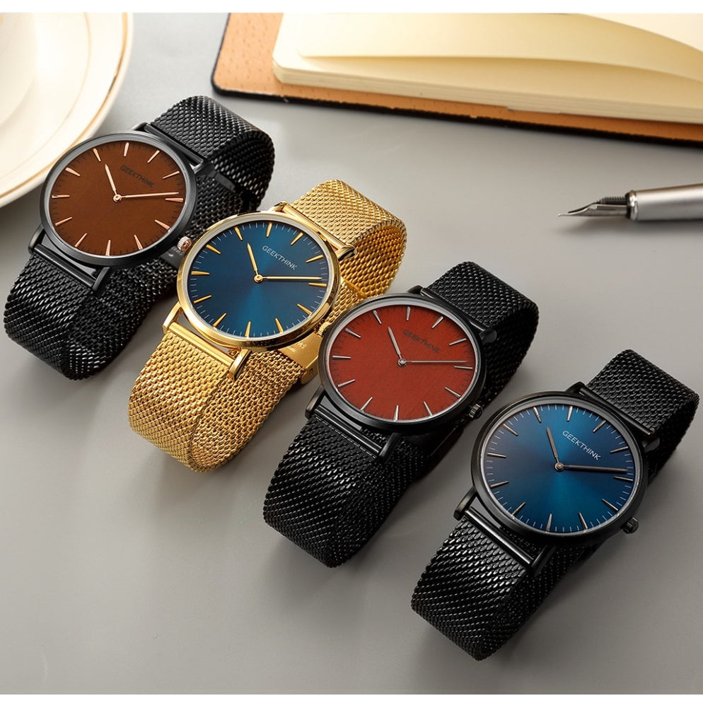 Ultra Thin Black Japan Quartz Watch — GoBliss