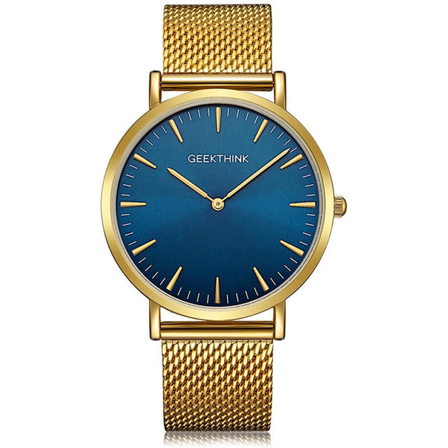 Ultra Thin Black Japan Quartz Watch — GoBliss