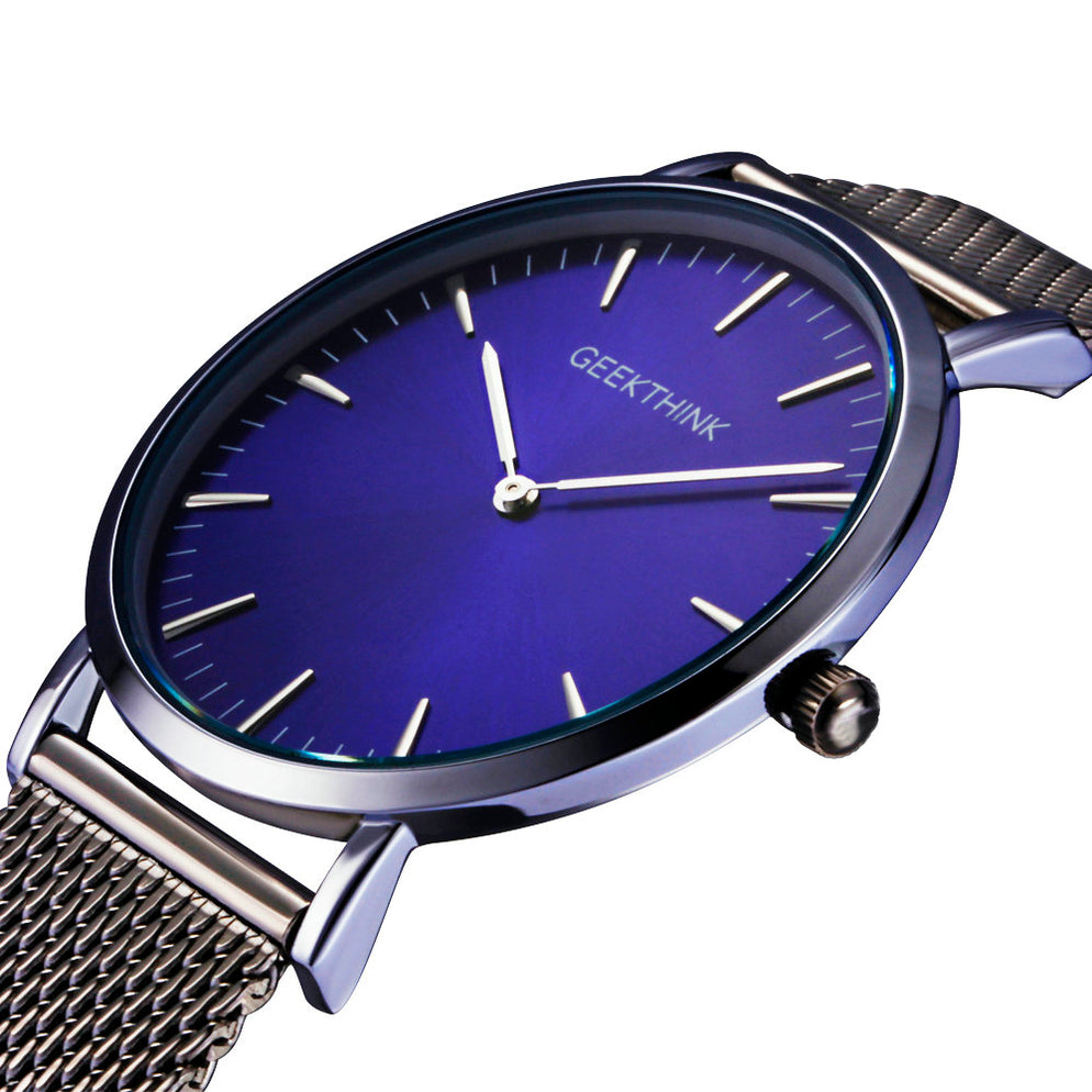 Ultra Thin Black Japan Quartz Watch — GoBliss
